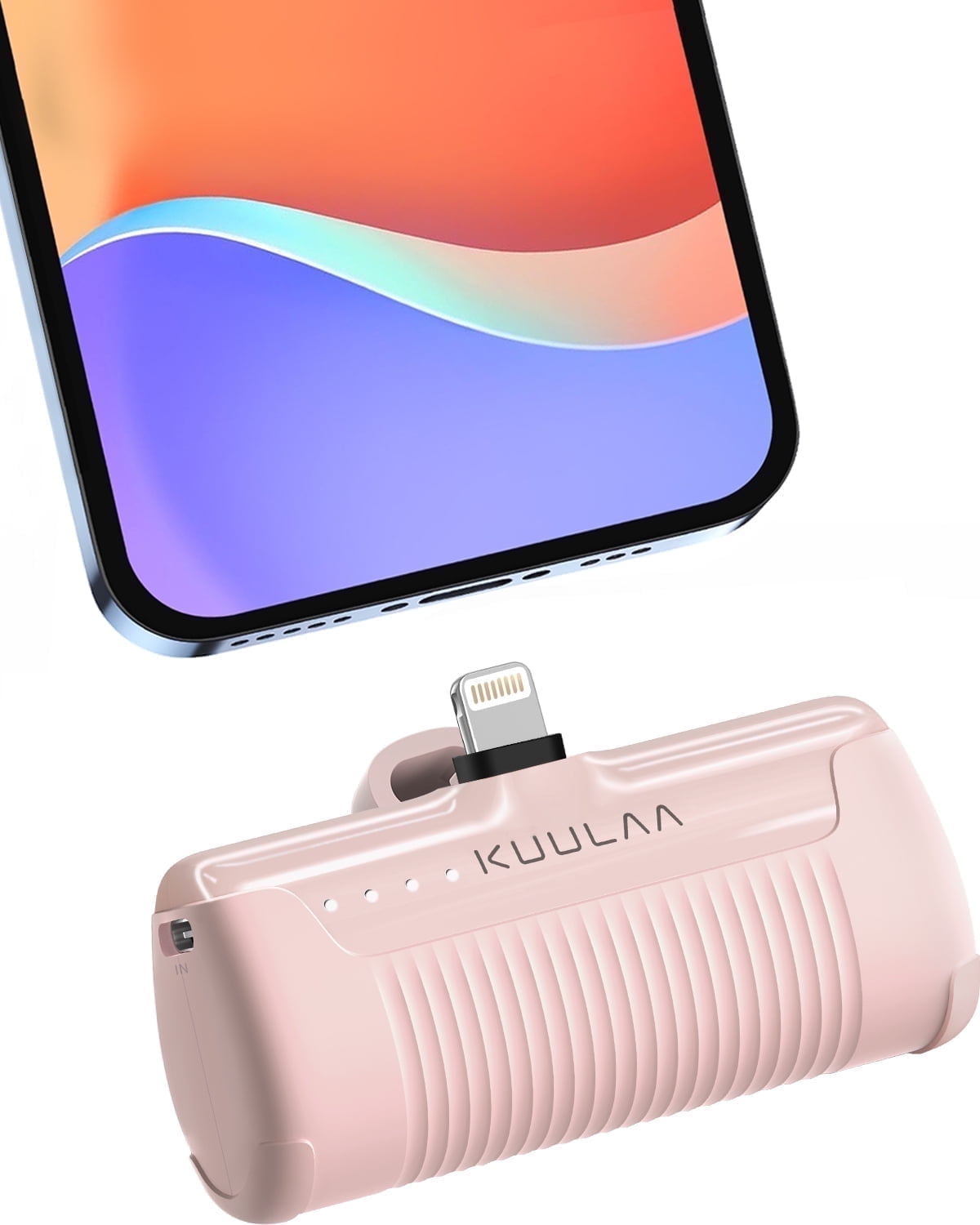 KUULAA Portable Mini Charger, 4500mAh Power Bank, Compact Design, Built ...
