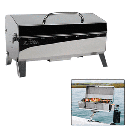 Kuuma Stow & Go 160 Propane BBQ, Stainless Steel, 160 sq. in. Cooking ...