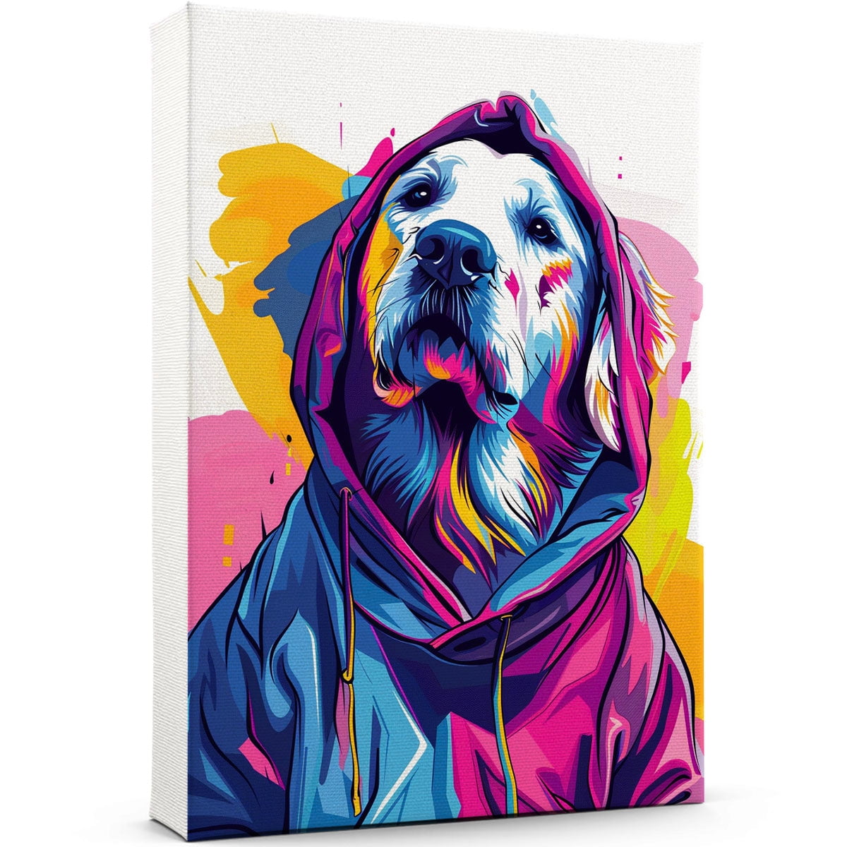 Kuvasz Dog Wall Art Cute Animal Decor for Kid's Bedroom, Home Office ...