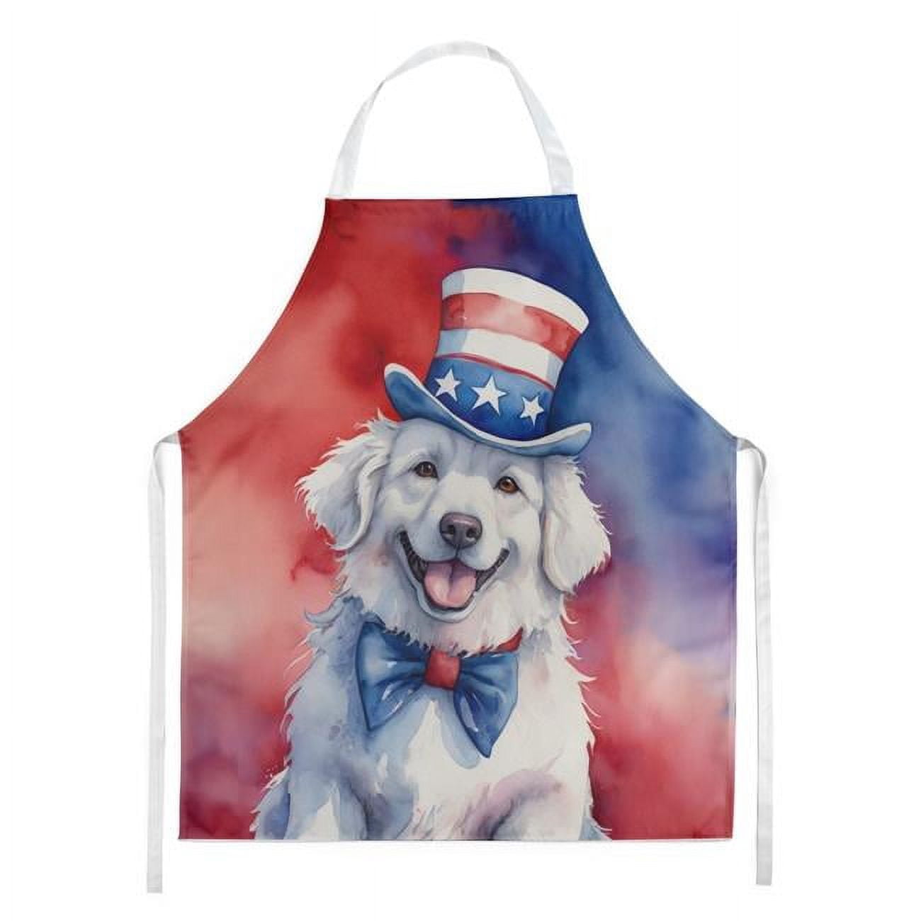 Kuvasz Patriotic American Apron 27 in x 30 in - Walmart.com