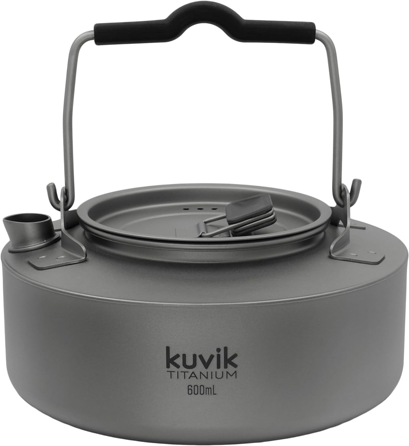 Kuvik Titanium Kettle 600ml (20.3 oz) - Ultralight and Compact Kettle ...