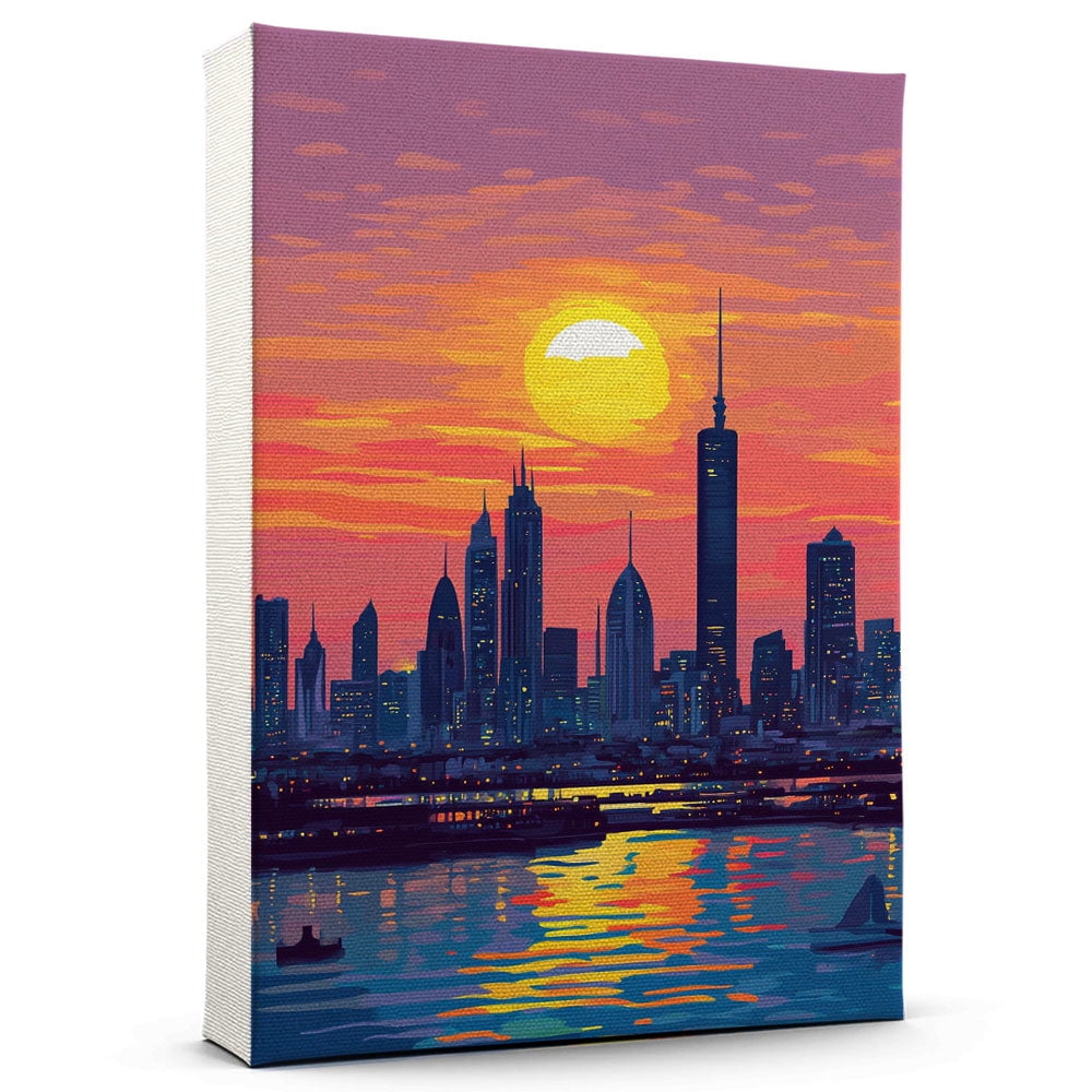 Kuwait City Canvass Vintage, Kuwait Travel Prints Wall Art, Kuwait City ...