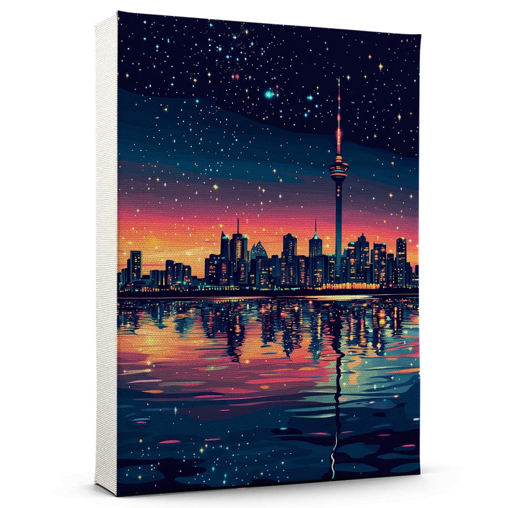 Kuwait City Travel Canvas Prints, Kuwait Starry Night Travel decor ...