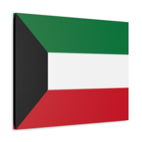 Kuwait Country Flag Canvas Vibrant Wall Art Unframed Home Decor ...