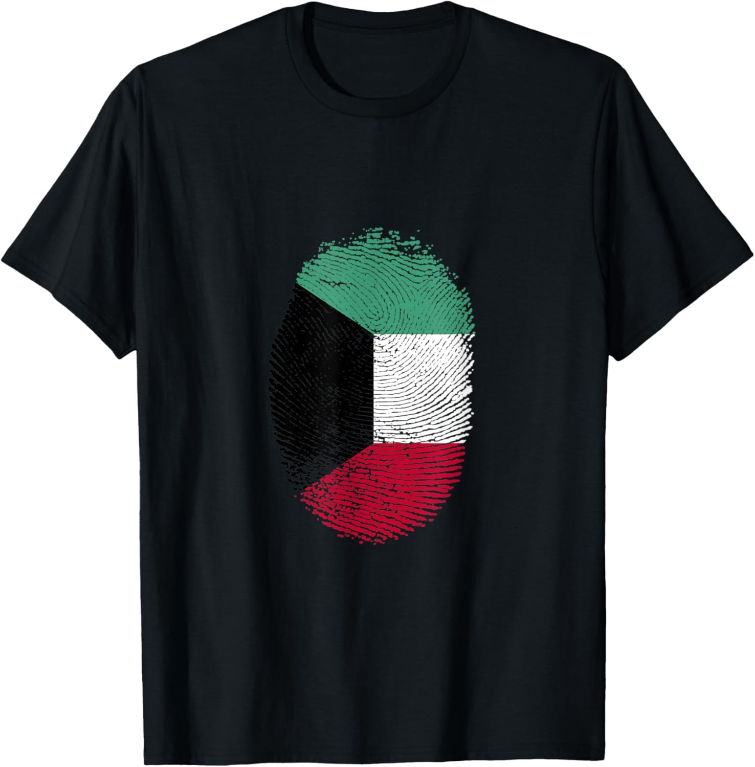 Kuwait Flag Fingerprint Proud Kuwaiti Men Women Kids DNA T-Shirt ...