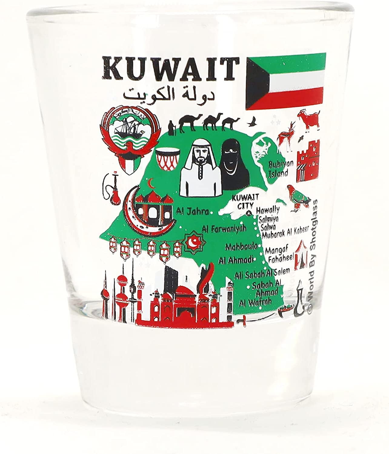 Kuwait Landmarks and Icons Collage Shot Glass - Walmart.com