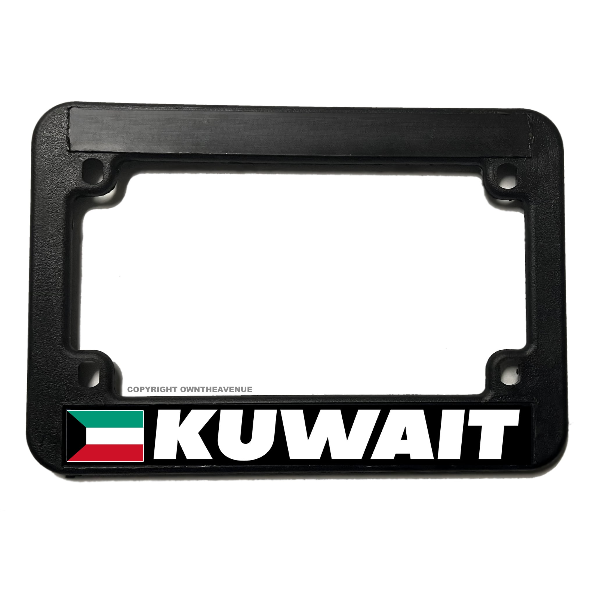 Kuwait World Country Flag Motorcycle License Plate Frame - Walmart.com
