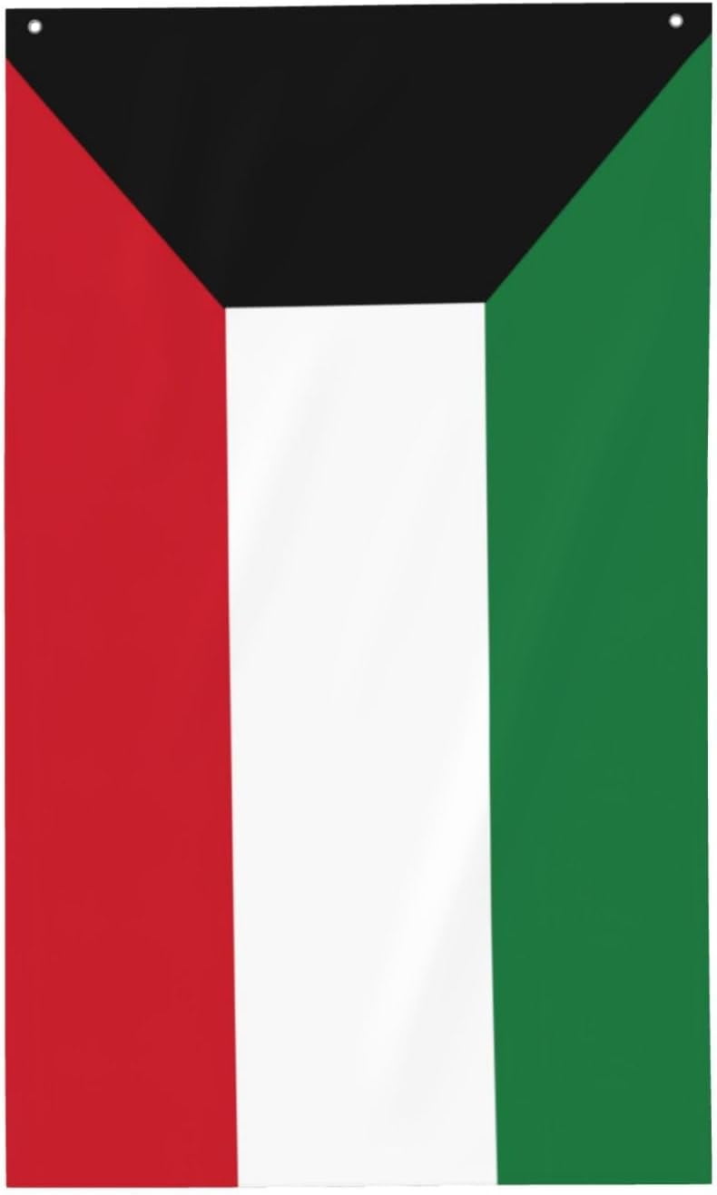 Kuwaiti Flag Print Garden Flag Single Side 4x6 ft,Outdoor Home Patio ...