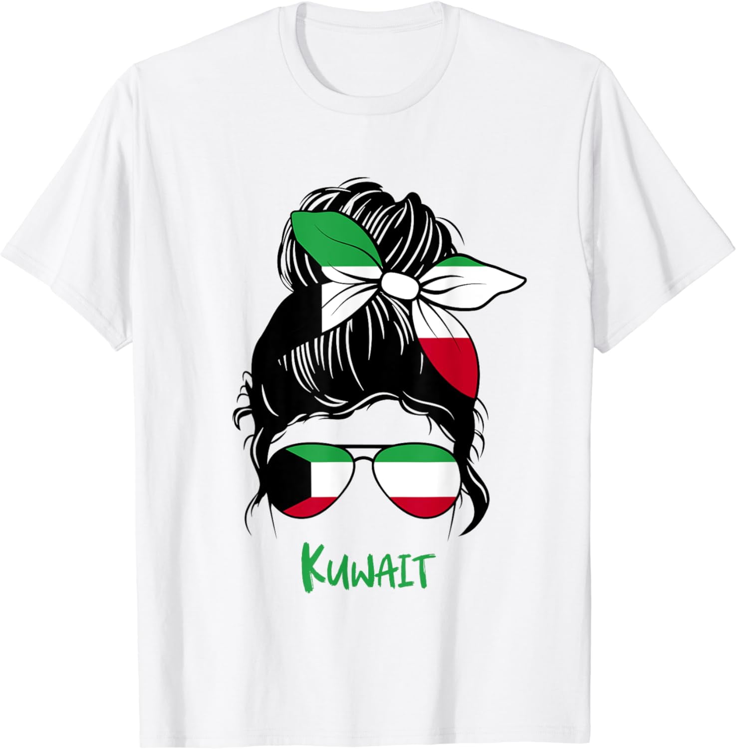 Kuwaiti Girl Kuwait girl Kuwait woman flag T-Shirt - Walmart.com