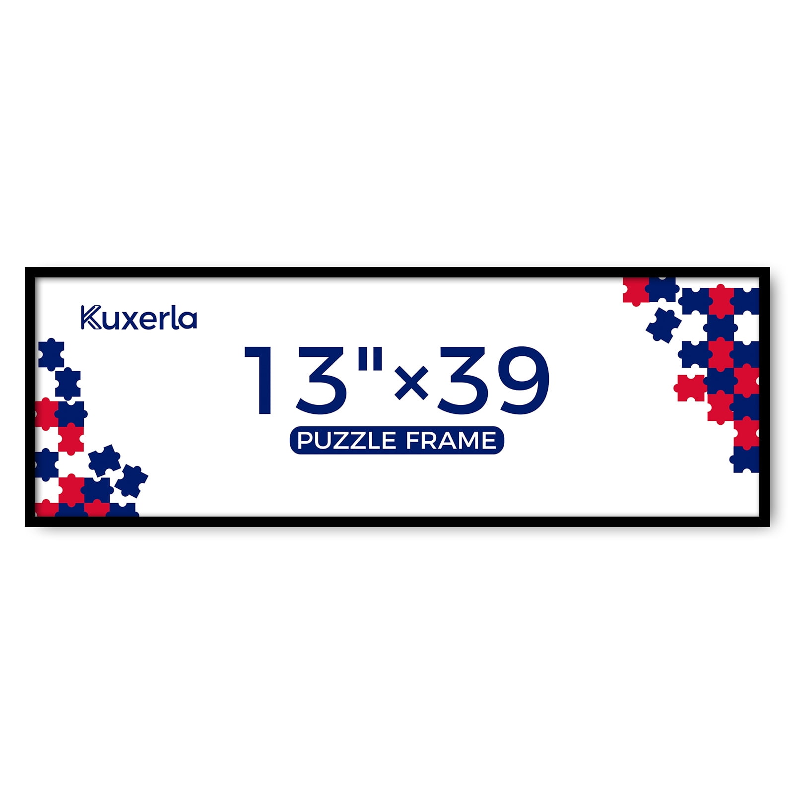 Kuxerla Black Picture Frame for 13x39 Puzzle，with Clear Acrylic Cover ...