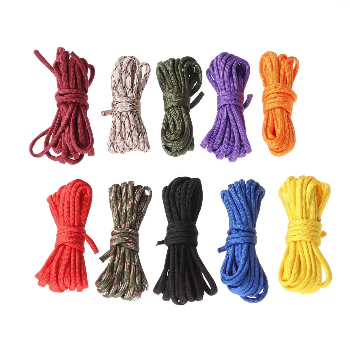 Kuyiluo 10pcs Colorful Paracord Set for Climbing and Camping - Walmart.com