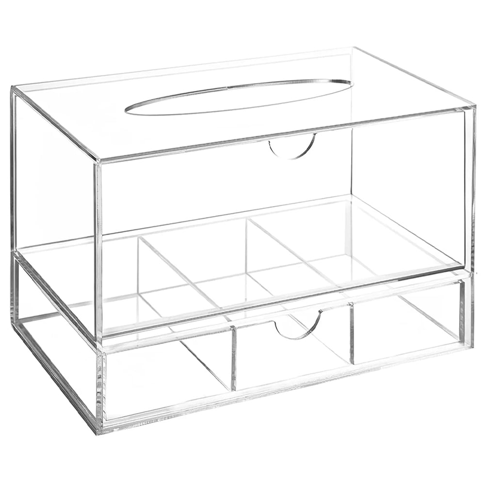 Kuyiluo Acrylic Boxes Multi-grid Dryer Sheet Holder Drawer Type Dryer ...