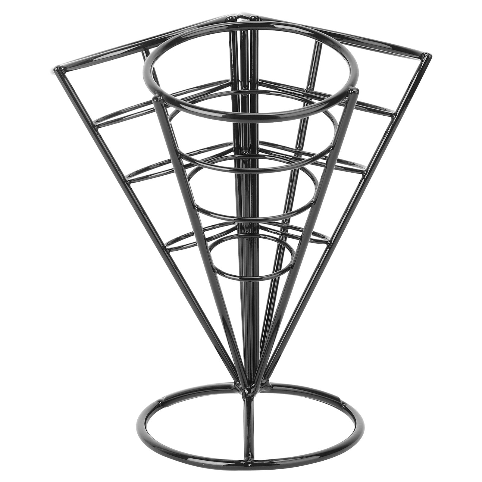DECOMELODY French Fries Mesh Stand Cone Shape Stainless Steel 1Pack 7 ...