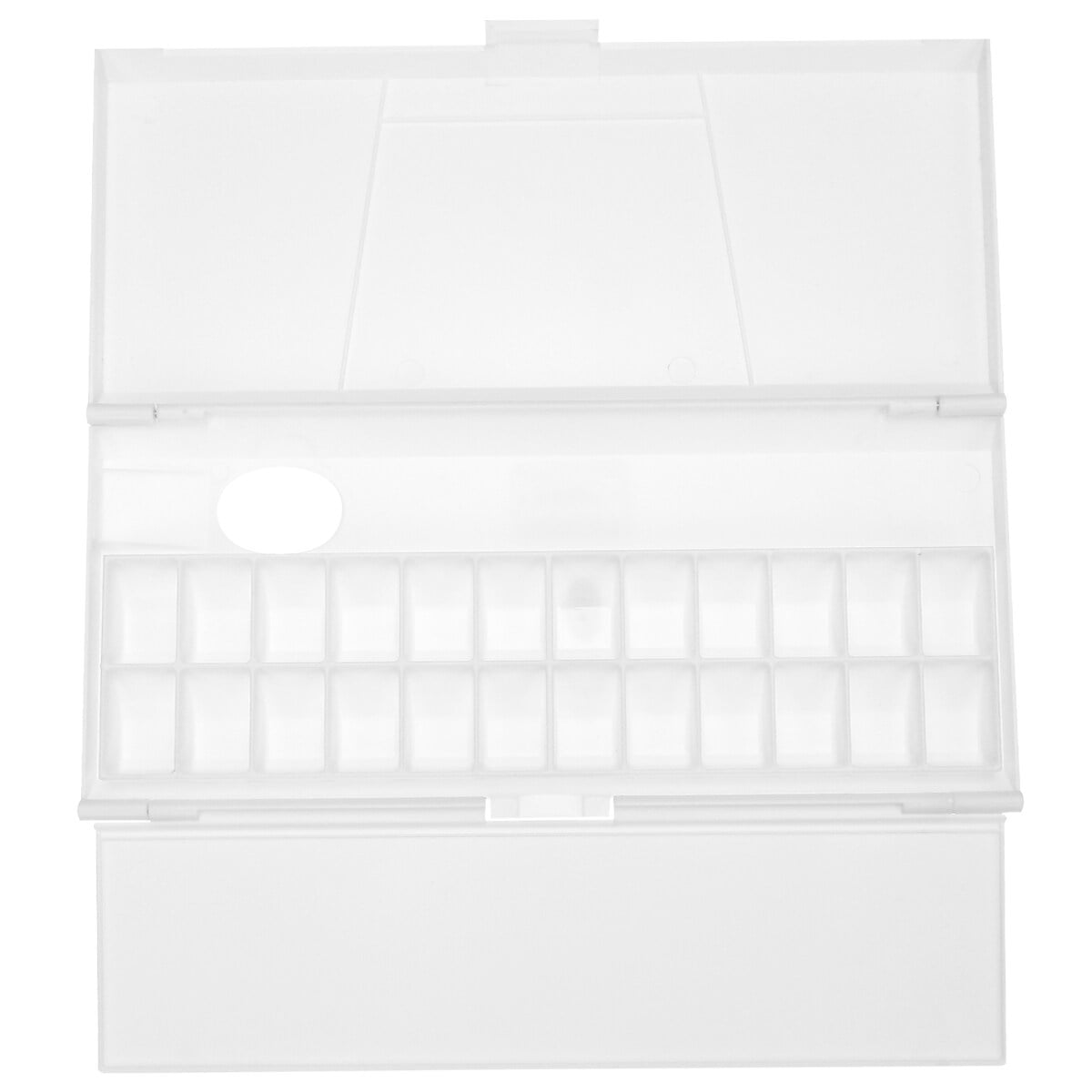 Kuyiluo Art Paint Box Watercolor Folding Color Mixing Box with Cover 24 ...