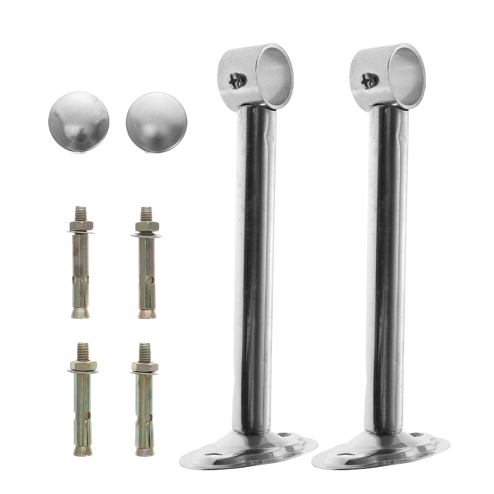 Kuyiluo Closet Rod Holder 1 Set Curtain Holder Wardrobe Pipe Bracket ...