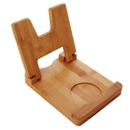 H&S Bamboo Recipe Book Holder - Foldable & Portable Cookbook Stand for ...