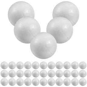 Juvale 4 Inch Foam Balls for Crafts 12 Pack White Polystyrene Spheres ...