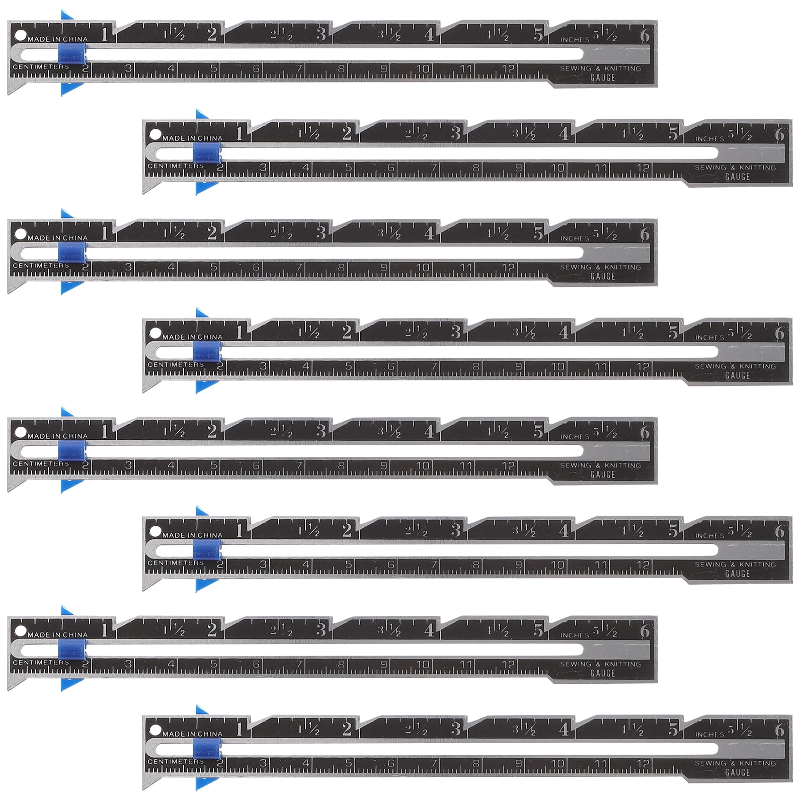 Quilting Ruler with Sliders for Measuring Made of Aluminum and Plastic ...