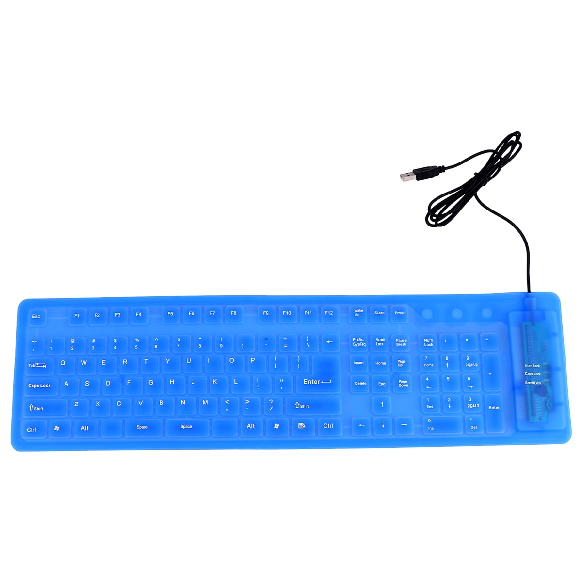 Kuyiluo foldable keyboard Roll Up Keyboard Computer Waterproof 109 Keys ...