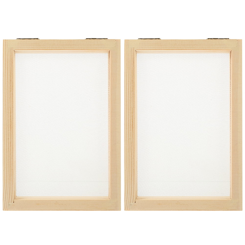 Kuyiluo paper craft frame 2Pcs Wooden Paper Making Frame DIY Paper ...