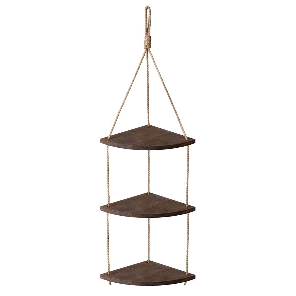 DECOMELODY Corner Storage Rack Wood 1Set 11x11in Homeowners Home ...