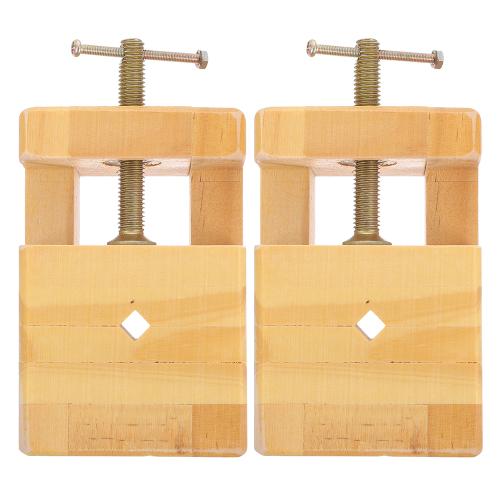 Kuyiluo woodworking vise 2Pcs Wooden Clamp for Stone Carving Wood ...