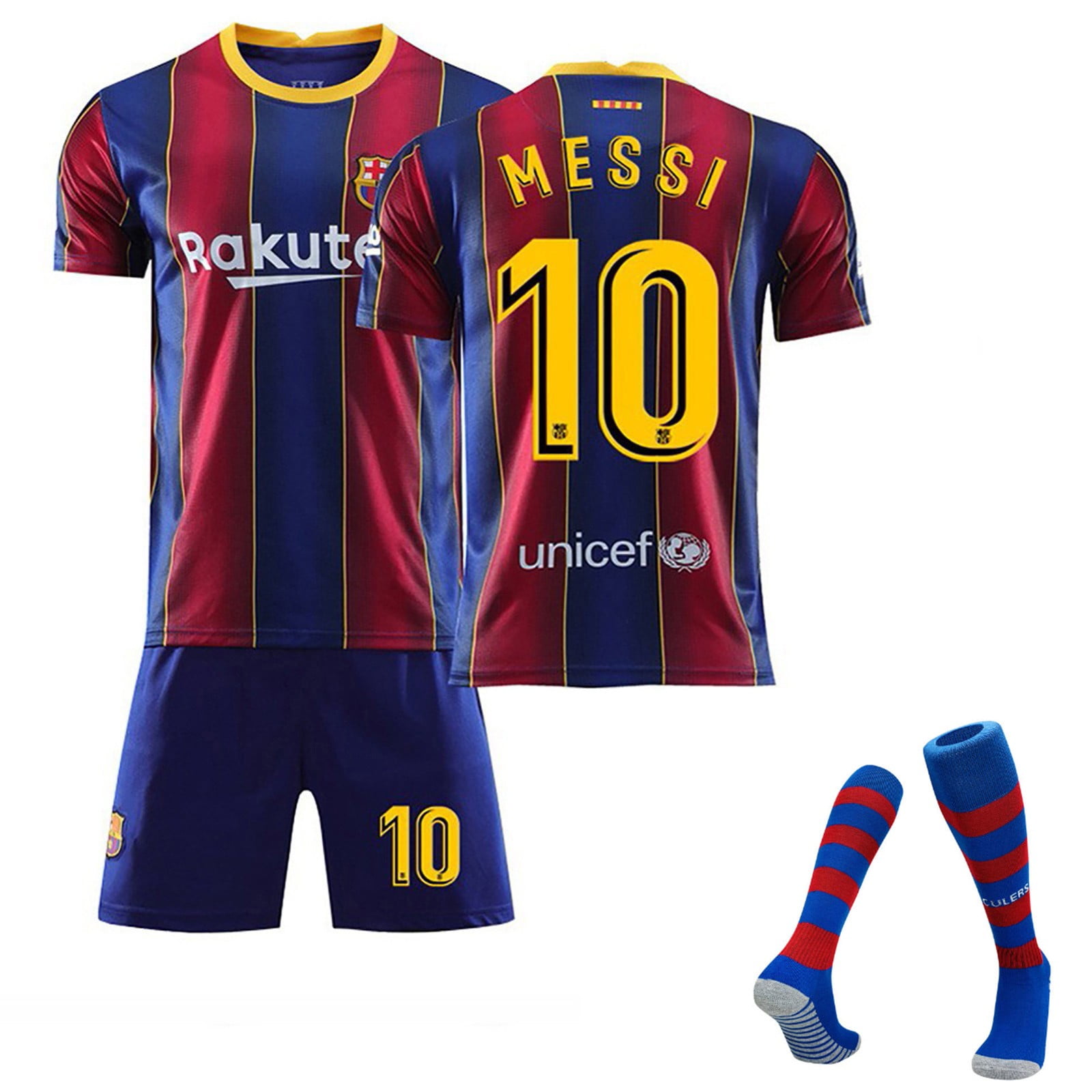KuyuS 2021 Spanish Soccer Club Classic Jerseys 3 Piece Sets, Number Red ...