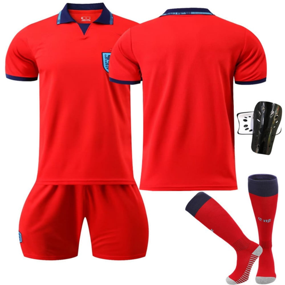 KuyuS 2223 England Away Game Soccer Jerseys 4 Piece Sets,Number None Printed Short Sleeve Tops ...
