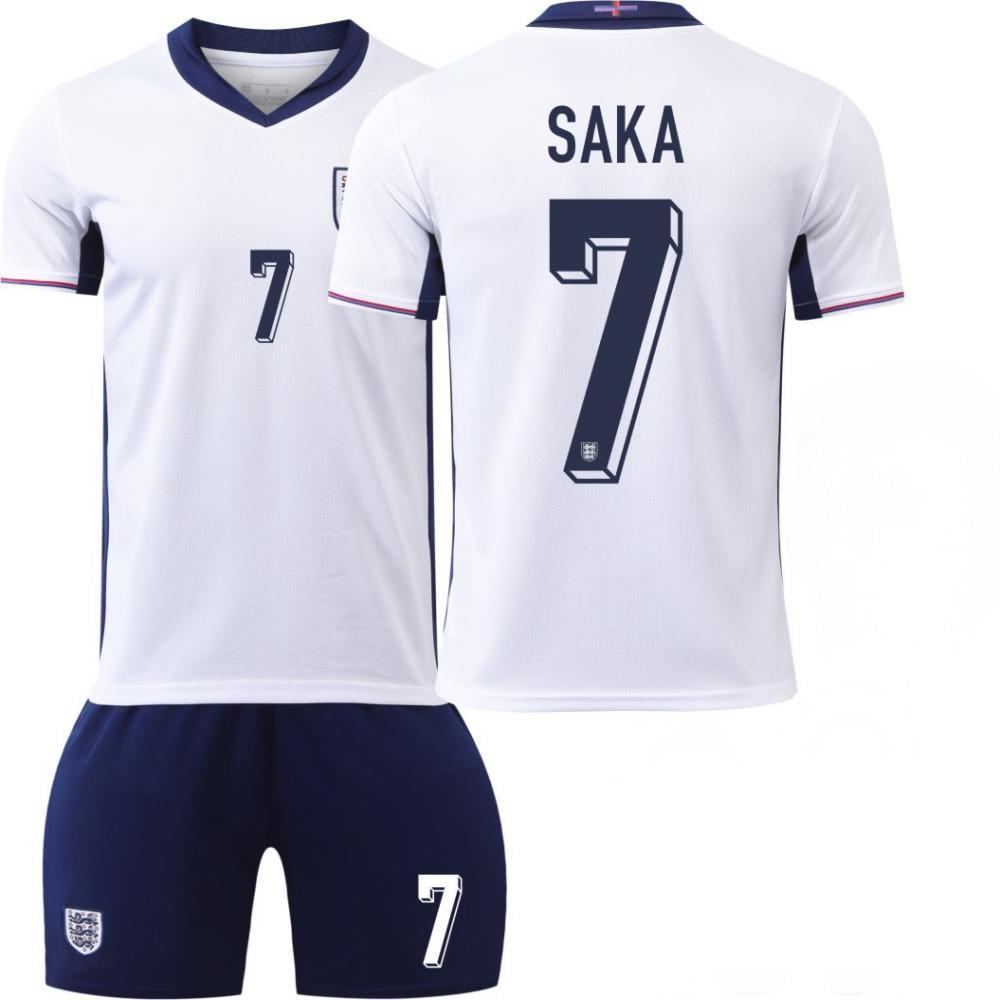 KuyuS 2324 England Home Game Soccer Jerseys 2 Piece Sets,Number 7 SAKA Printed Short Sleeve ...