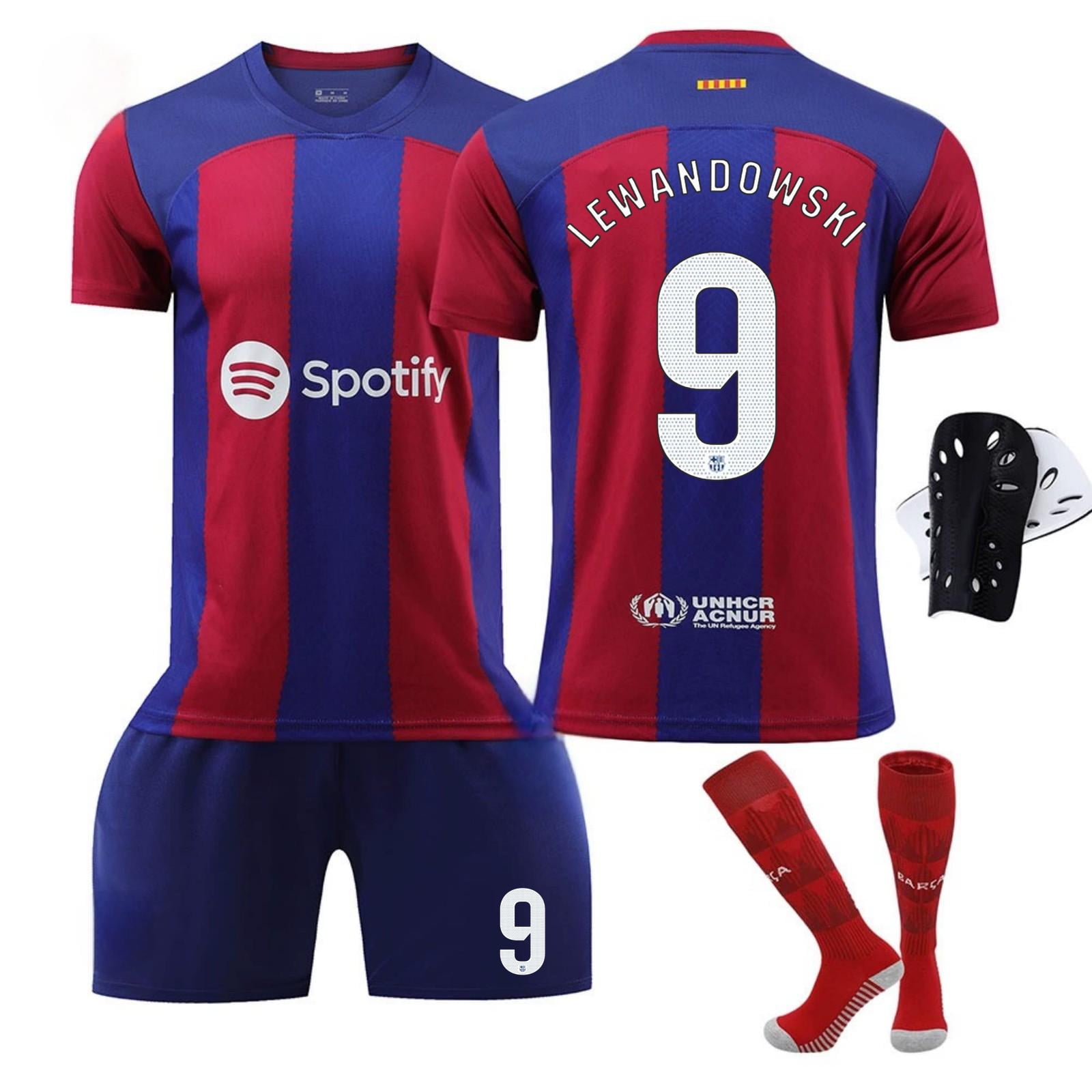 KuyuS 2324 Spanish Soccer Club Jerseys 4 Piece Sets, Number 9 ...