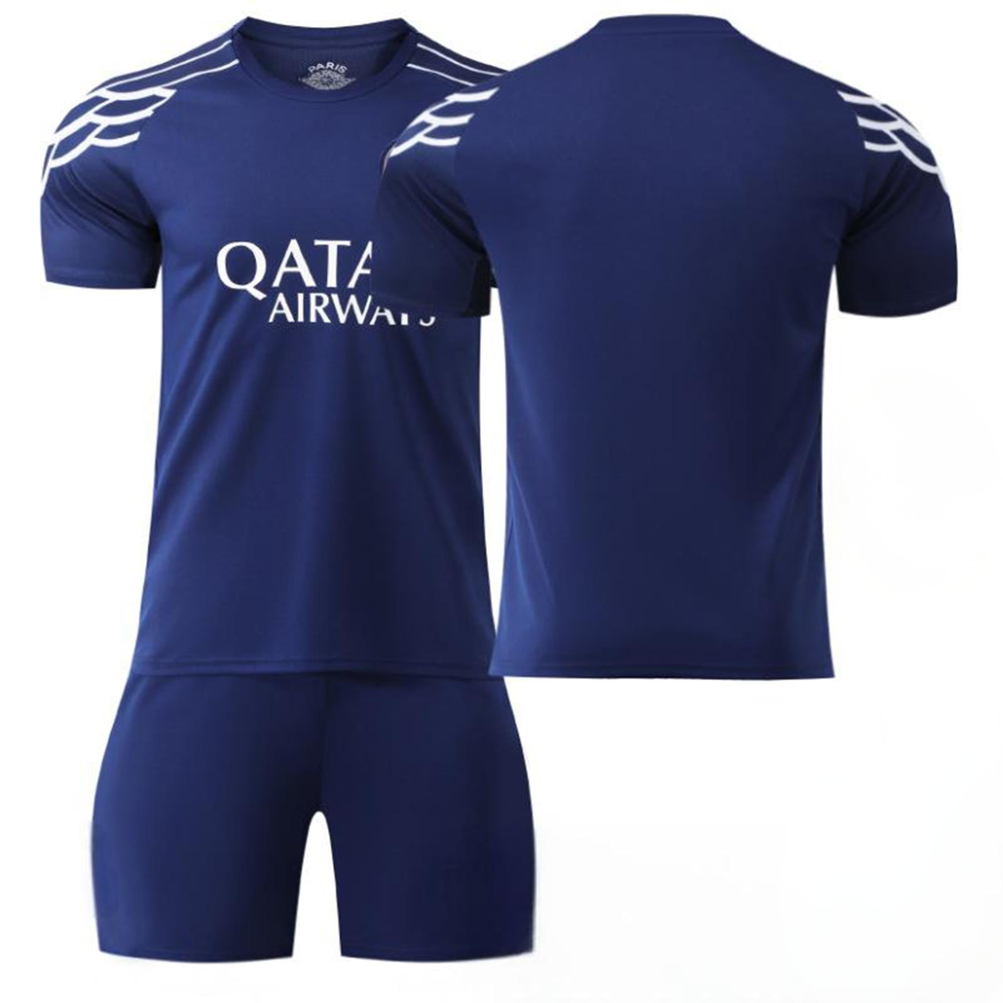 KuyuS 2425 Paris Soccer Club Jerseys 2 Piece Sets, Number None Printed Short Sleeve Shirts ...