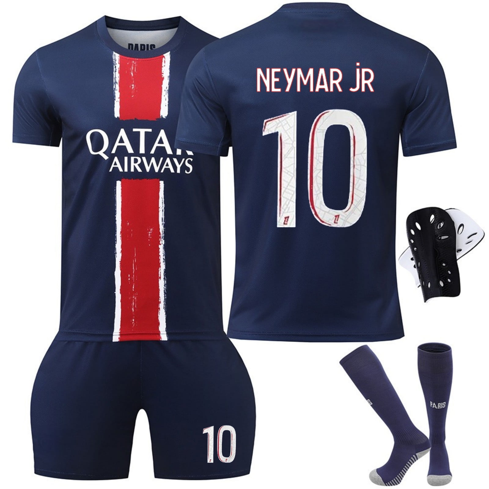 KuyuS 2425 Paris Soccer Club Jerseys 4 Piece Sets, Number 10 NEYMAR JR ...