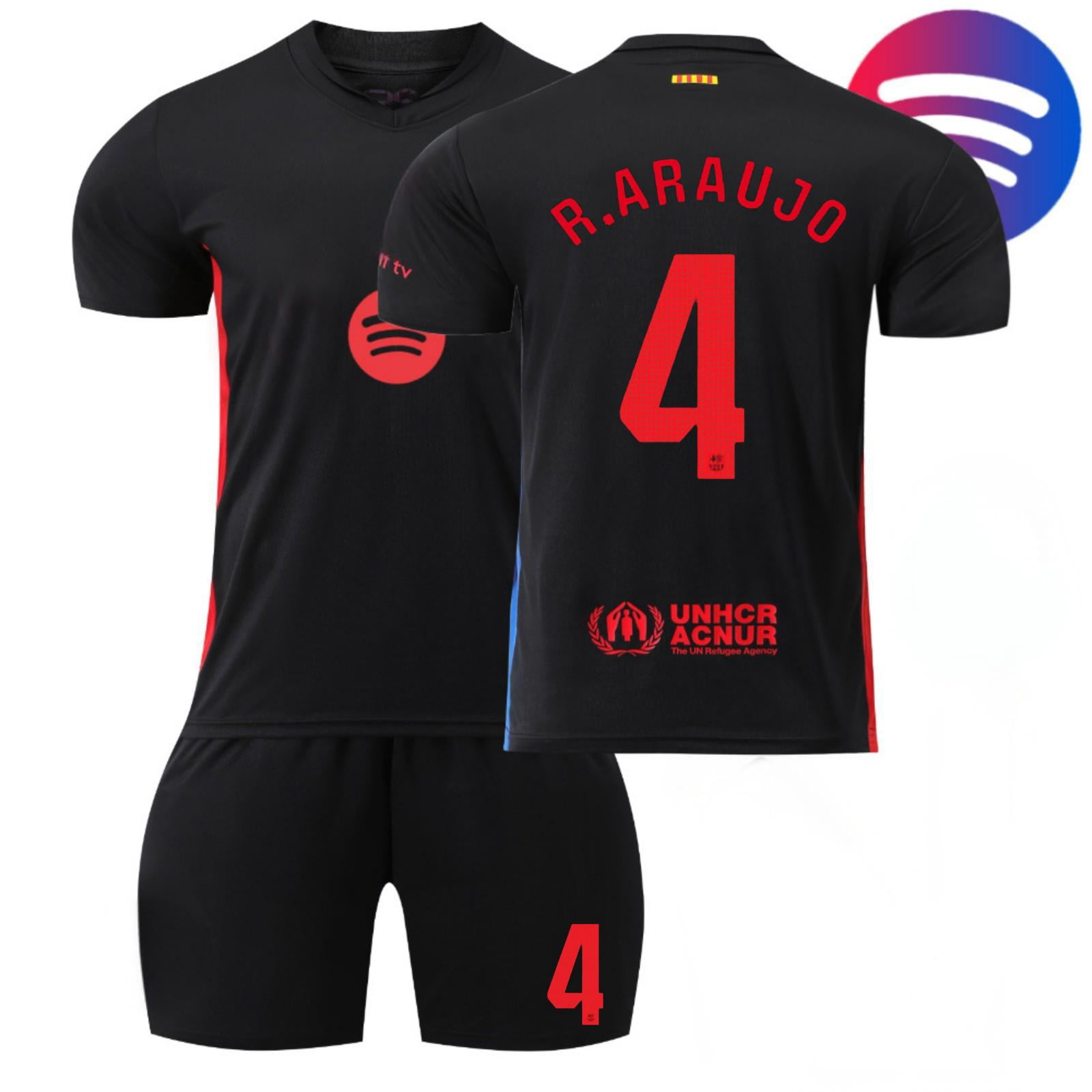 KuyuS 2425 Spanish Soccer Club Jerseys 2 Piece Sets, Number 4 R.ARAUJO ...