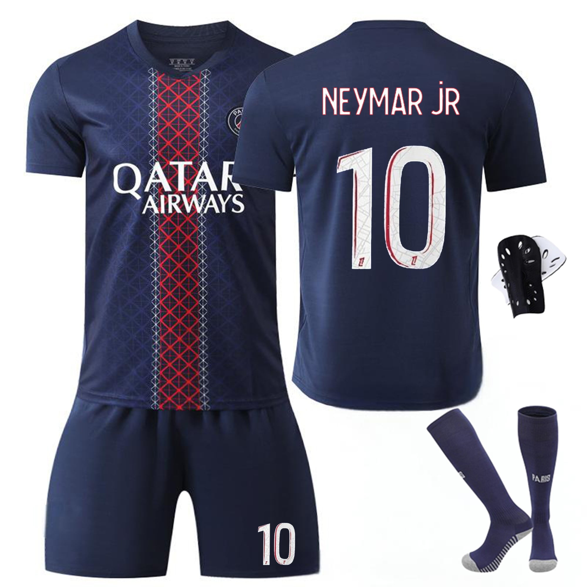 KuyuS 2526 Paris Soccer Club Jerseys 4 Piece Sets, Number 10 NEYMAR JR ...