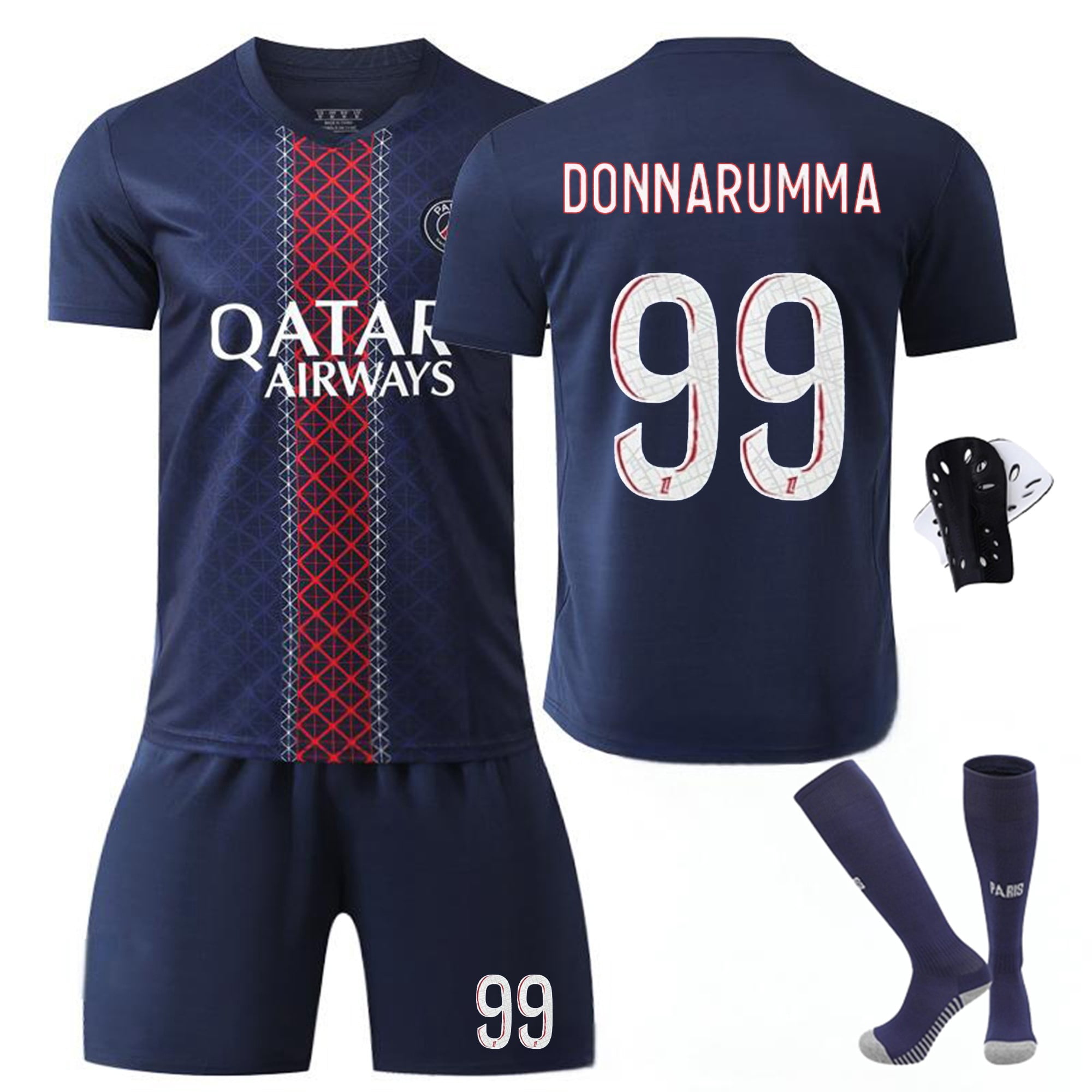 KuyuS 2526 Paris Soccer Club Jerseys 4 Piece Sets, Number 99 DONNARUMMA ...