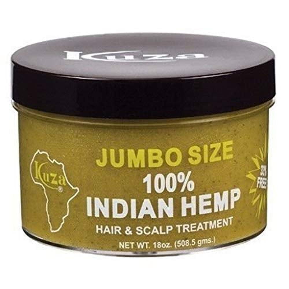 Kuza Indian Hemp Jumbo Hair & Scalp Treatment 18 oz. - Smooth, Soften ...