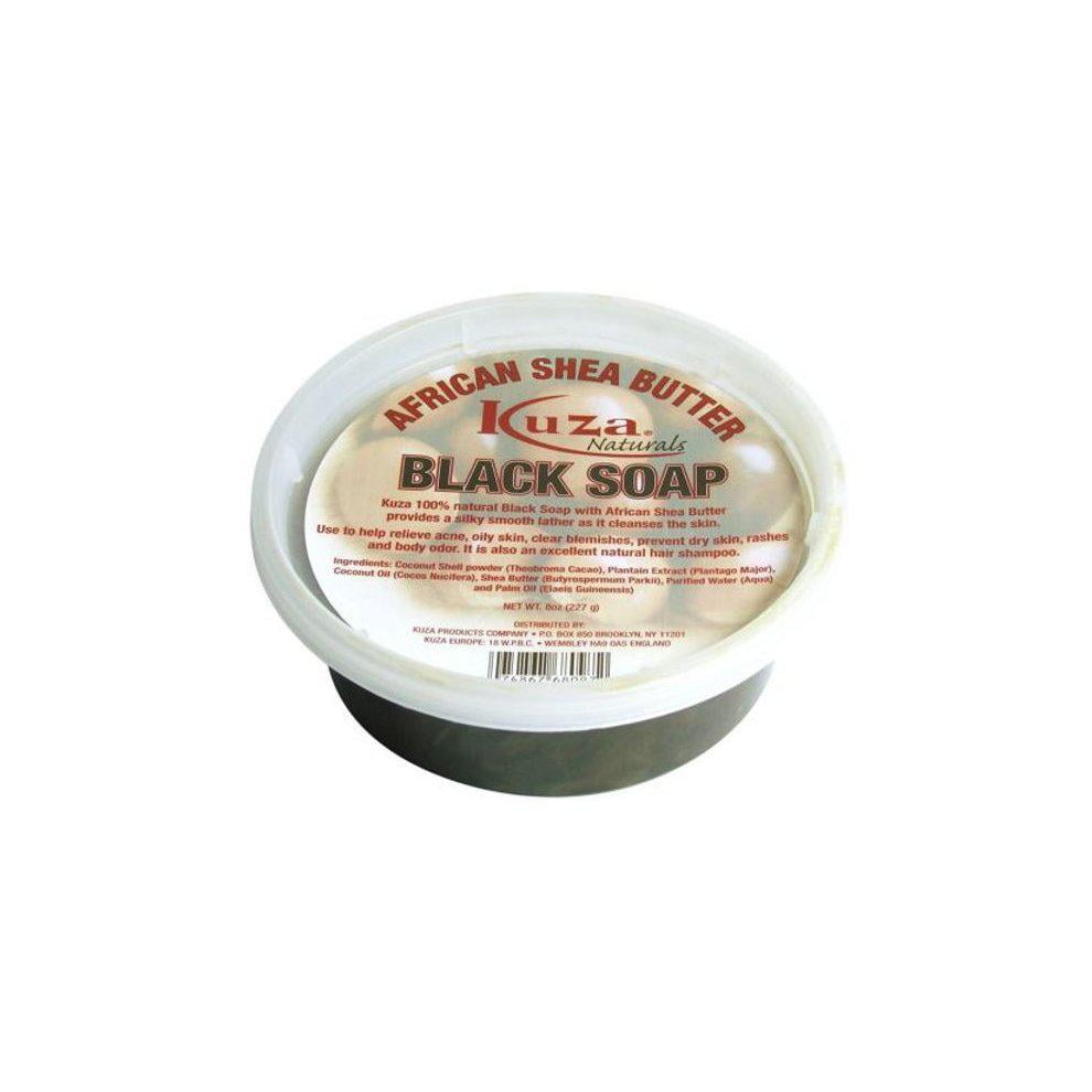 Kuza Naturals Black Soap African Shea Butter 240ml - Walmart.com