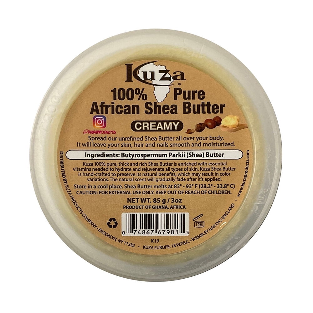 Kuza Pure African Shea Butter, White Creamy, 3 Oz - Walmart.com