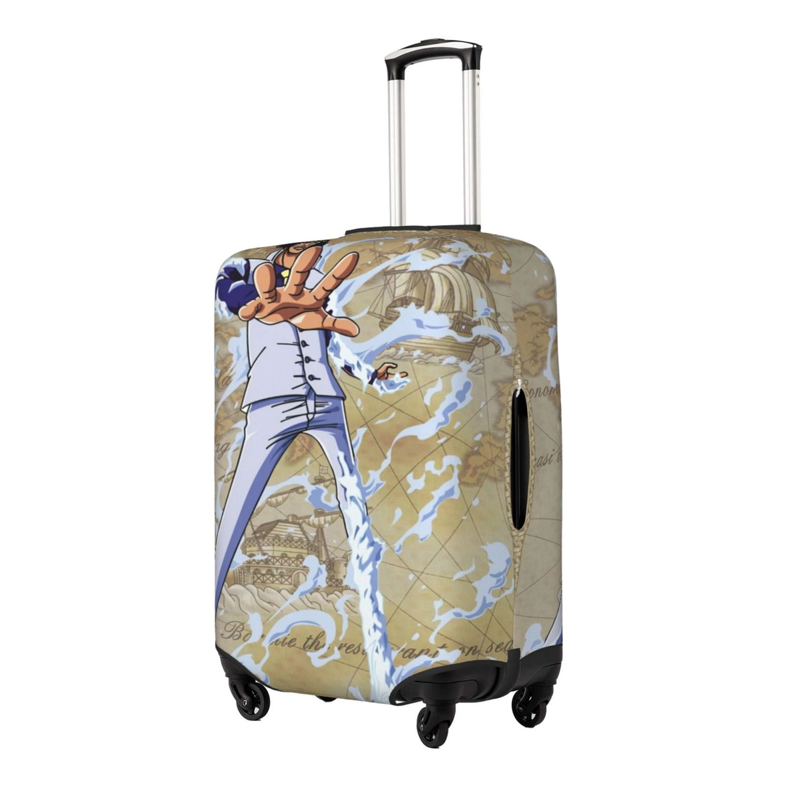 Kuzan Cartoon Suitcase Cover With Concealed Zipper Luggage Cover ...
