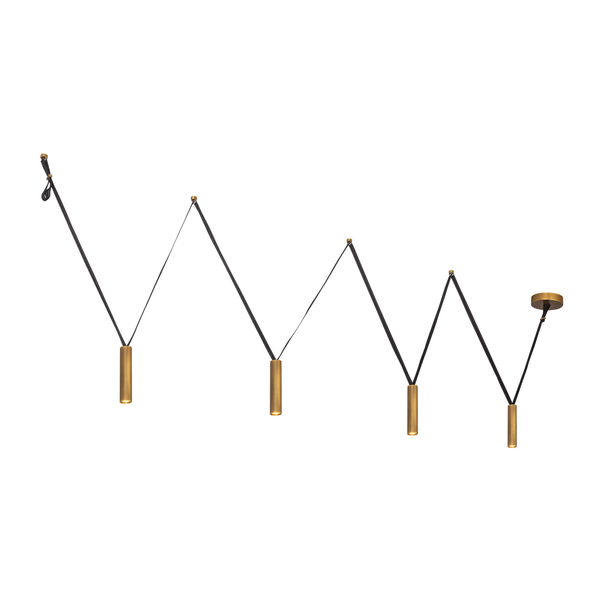 Kuzco Lighting Lp90404 Mason 9" Wide Linear Pendant - Brass - Walmart.com