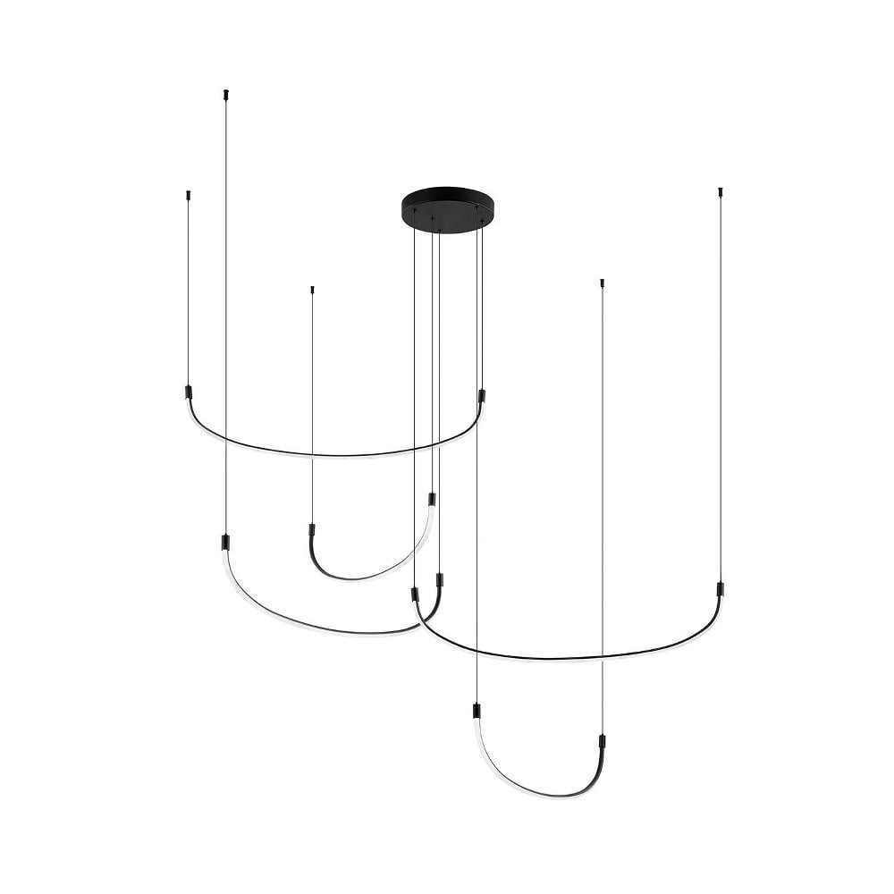 "Kuzco Lighting Talis 71"" Led Suspension Linear Pendant in Black ...