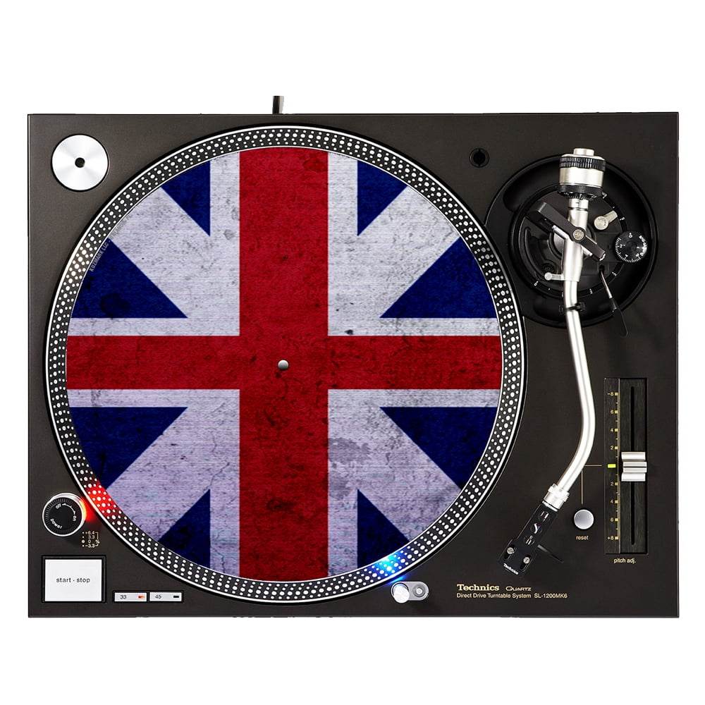 KuzmarK 12" DJ Turntable Slipmat - Union Jack - Walmart.com