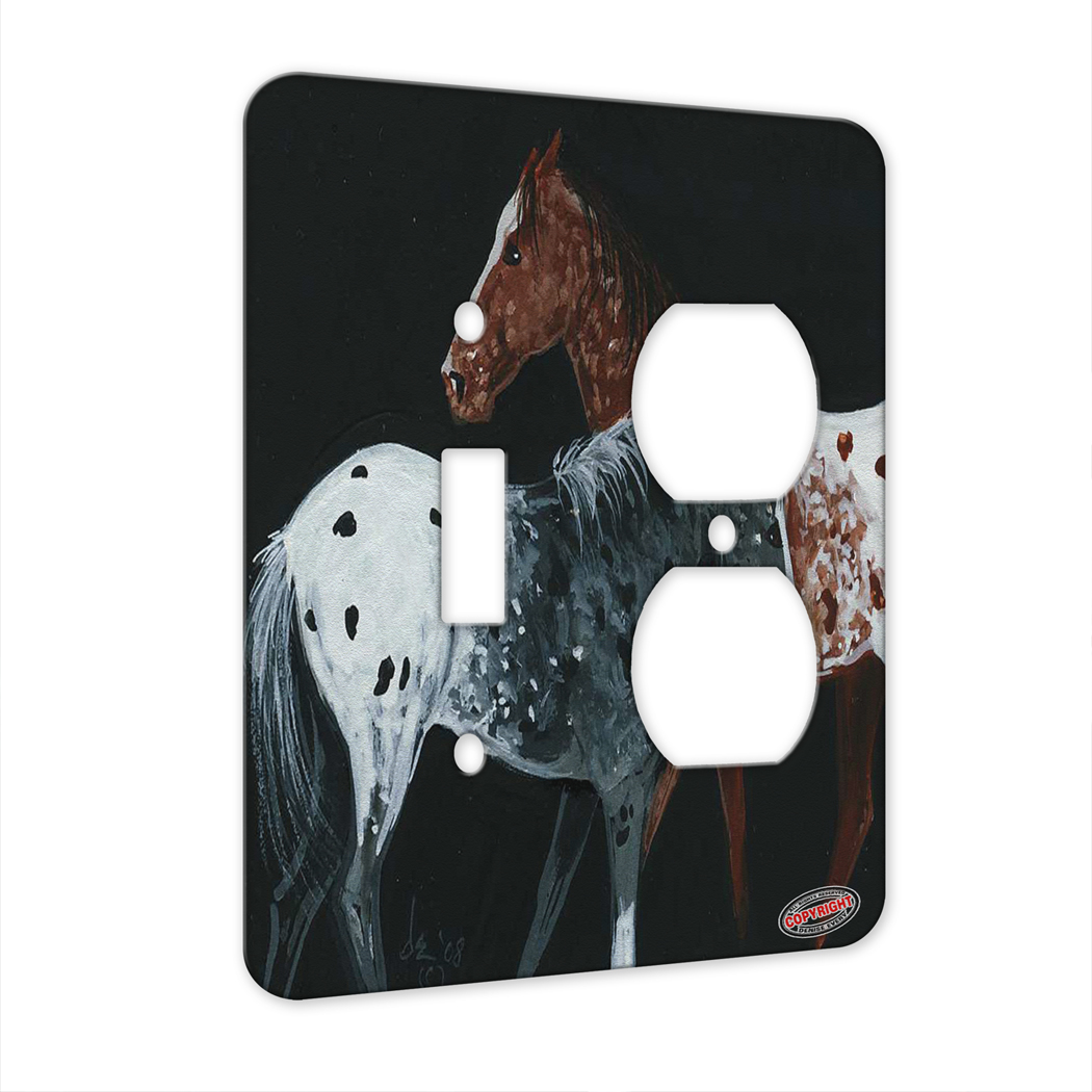 KuzmarK™ 2 Gang Single Toggle / Single Duplex Wall Plate - Sorrel and ...