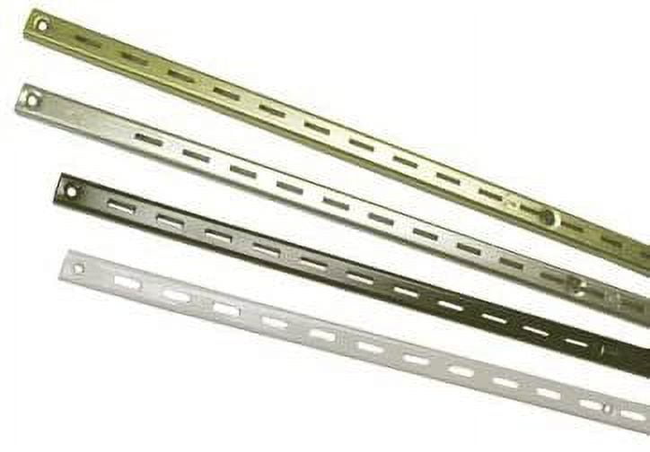 KV Light Duty Shelf Standard, 48" Wall Standard, Adjustable, White ...