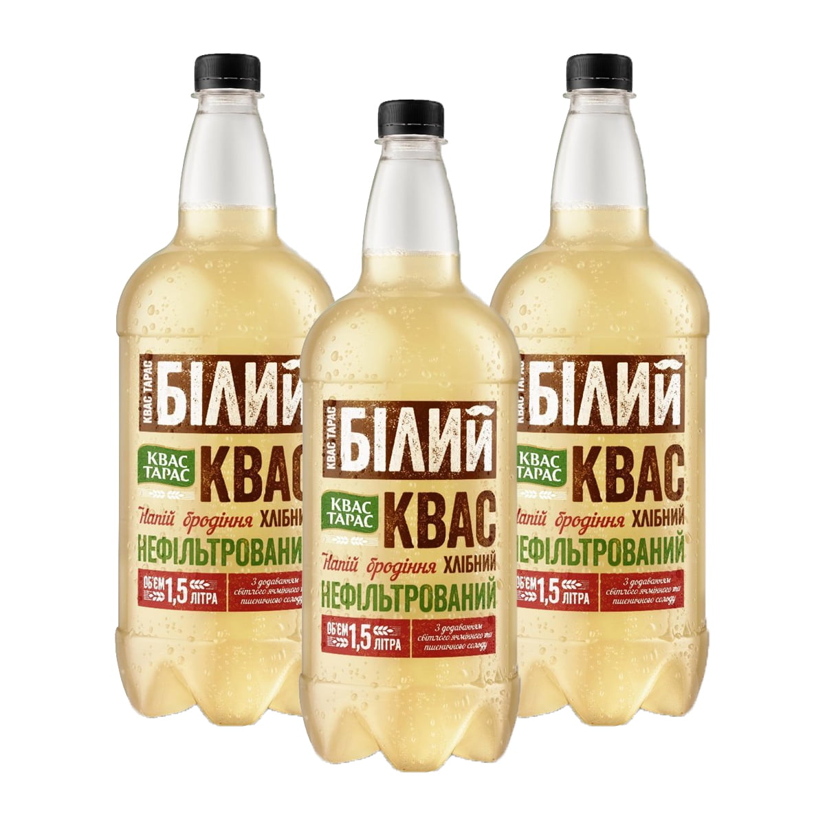 Kvass Taras White Kvass 1.5L / 50.72 fl oz - Set of 3 - Walmart.com