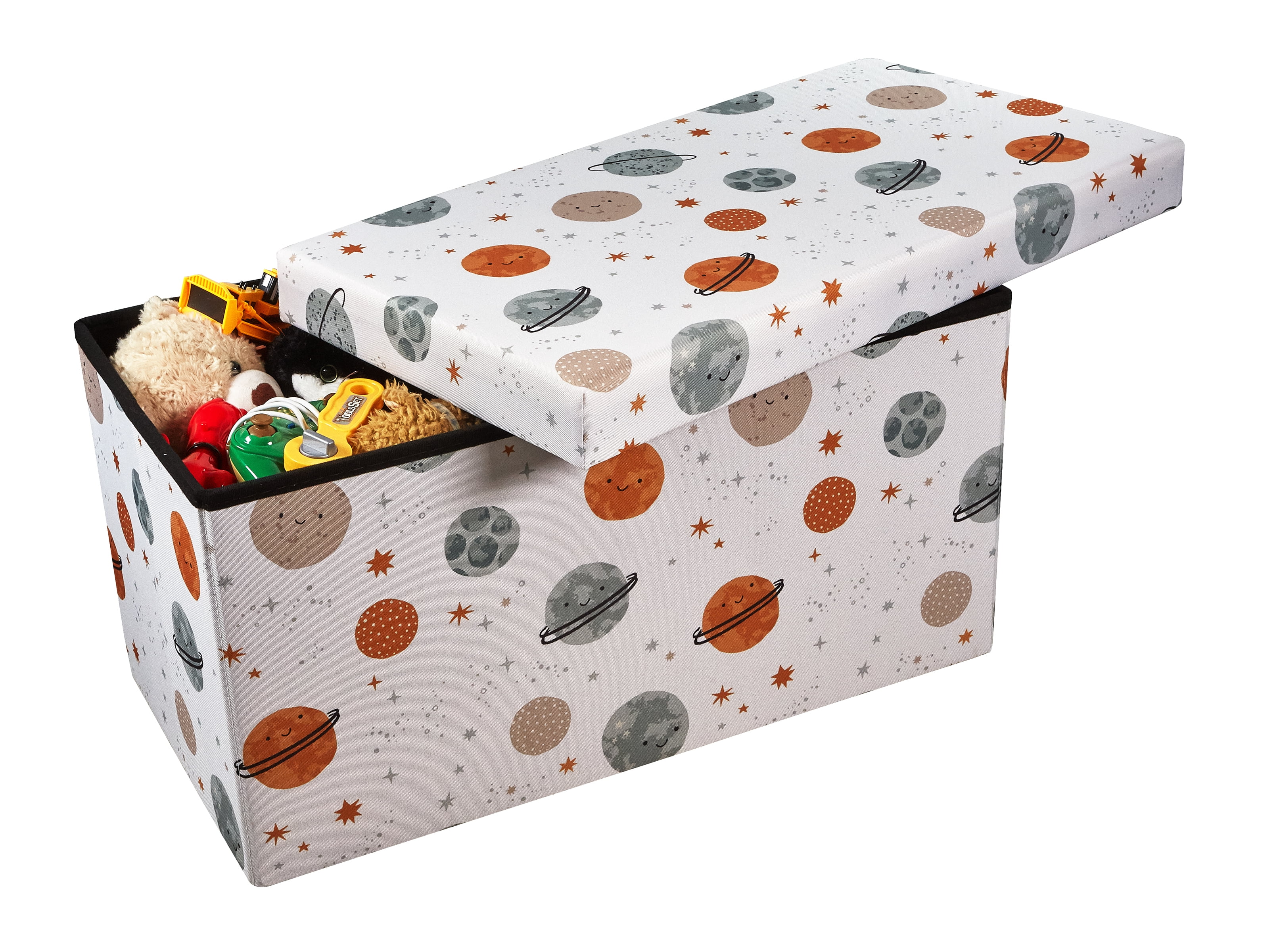 Kvell Foldable Collapsible Toy Storage Bin, Planets Design, Kids ...