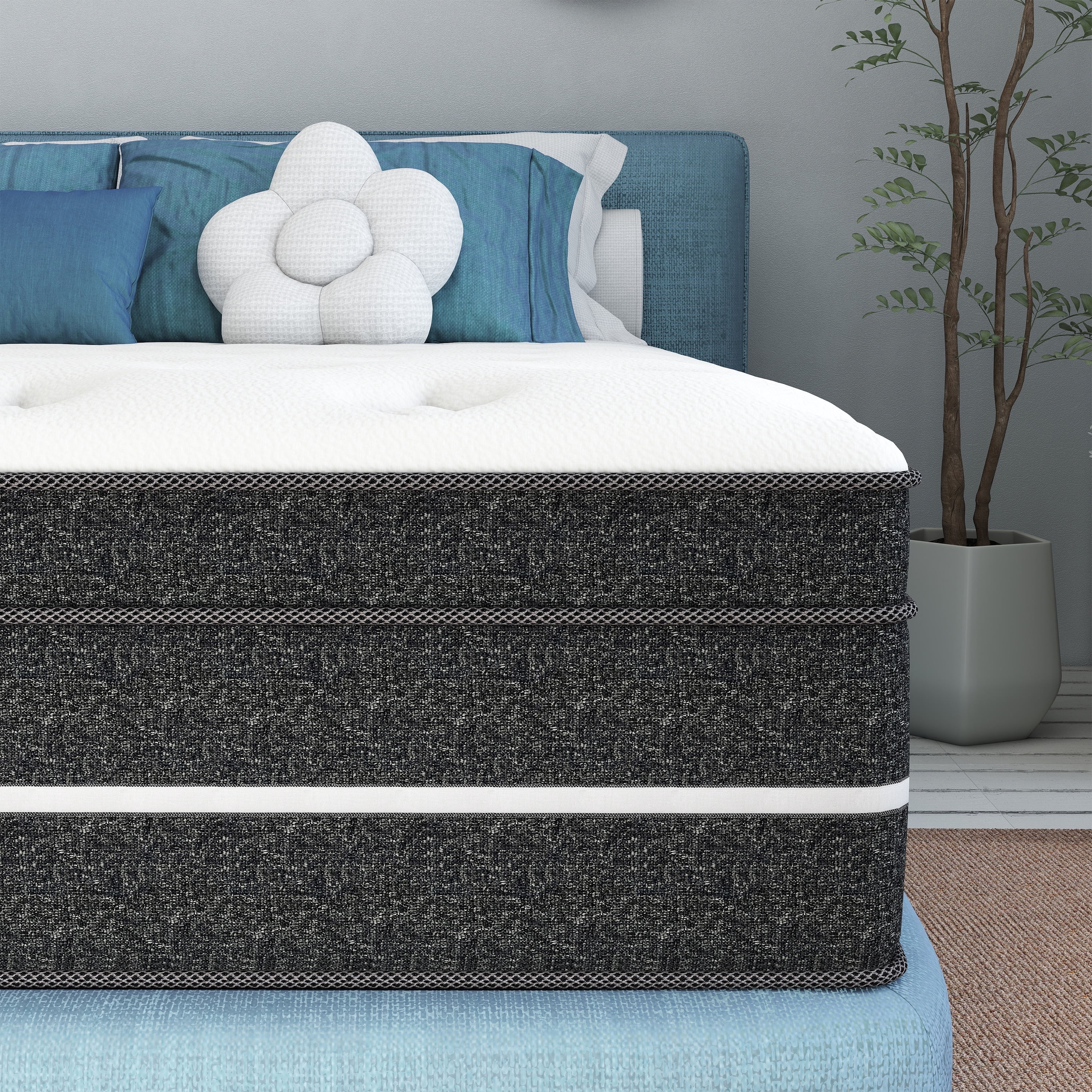 Kviwasha 14 inch Full Mattress,Hybrid Mattresses Medium in a Box ...