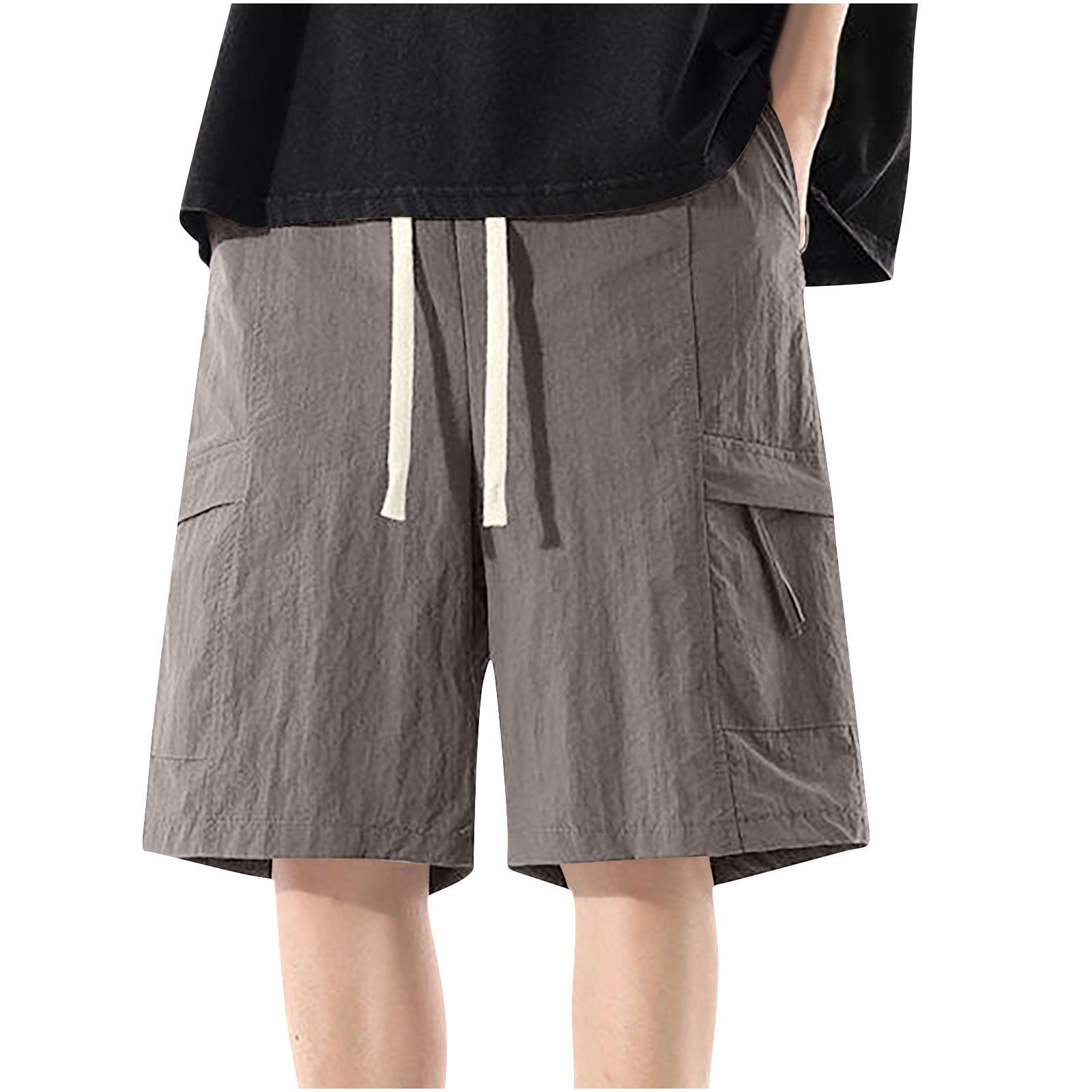 Kvture Cargo Shorts for Mens Baggy Y23k Hiking Shorts Casual Streetwear ...