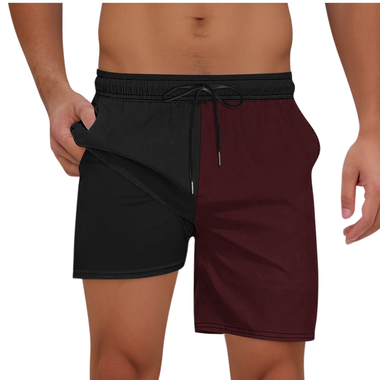 Kvture Swimming Trunks for Men Liner Quick Dry Hawaiian Board Shorts ...