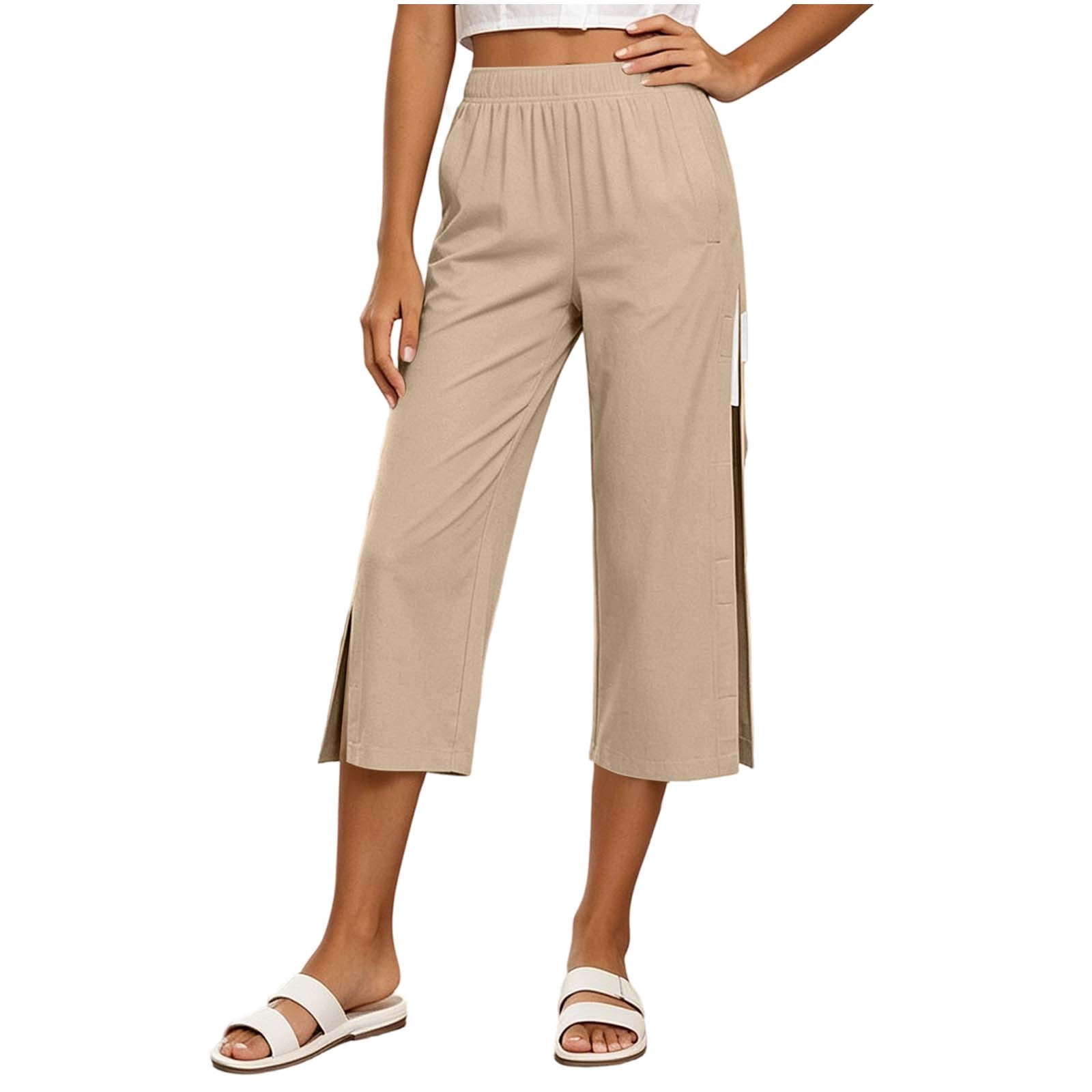 Kvture Tear Away Capri Sweatpants for Women Breakaway Post Surgery ...